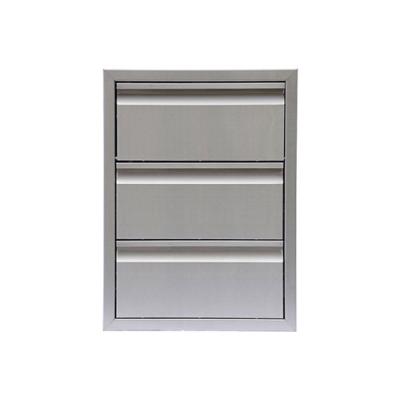 China Custom Stainless Steel Bbq Doors And Drawers For Outdoor Kitchens Flush Mount 68 Lbs for sale