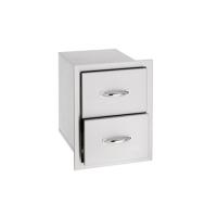 China Stainless Steel Grill Drawers BBQ Outdoor Kitchen Cabinet Triple Storage 27.7