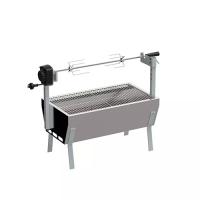 China Stainless Steel Charcoal Bbq Grill With Rotisserie Spit Roast 125lb Capacity for sale