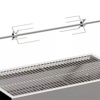China Stainless Steel Charcoal Bbq Grill With Rotisserie Spit Roast 125lb Capacity for sale