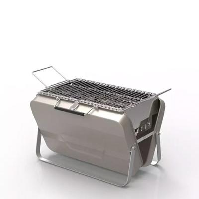China Portable Collapsible Charcoal Grills For Camping Suitcase Briefcase Barbecue Grill Bbq Cooking for sale