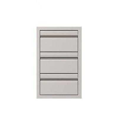 China Stainless Bbq Drawer Organizer Outdoor Kitchen Equipment Triple Access TLSDOH101 for sale