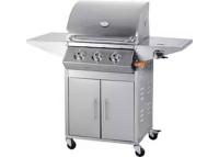 China 3 Burner Free Standing Side Burner Stand Alone Gas Grill 50 Inch Outdoor for sale