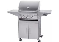 China 3 Burner Free Standing Side Burner Stand Alone Gas Grill 50 Inch Outdoor for sale