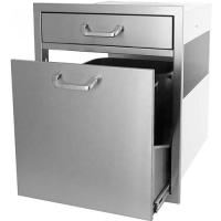 China Trash Bin BBQ Storage Drawers Barbecue Narrow Rollout Stainless Steel  20.4