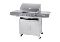China 4 Burner Freestanding Gas Griddle BBQ Grill Stainless Steel 430 25 Inch for sale
