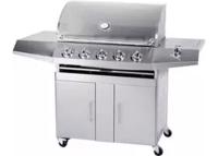 China 32 Inch Small Freestanding Gas Bbq Grill Outdoor Portable Camping Garden 5 Burner for sale