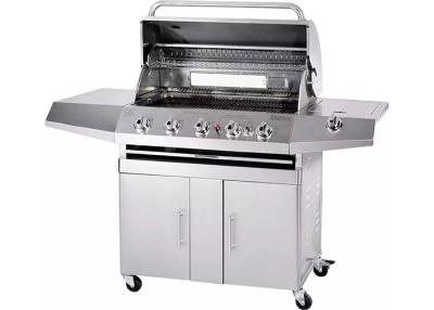 China 32 Inch Small Freestanding Gas Bbq Grill Outdoor Portable Camping Garden 5 Burner for sale