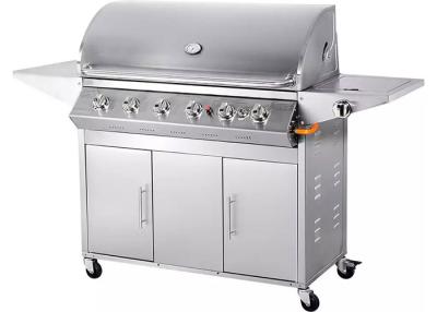 China Built In Freestanding Gas Grills And Stove Combo 6 Burners 40 Inch Outdoor for sale