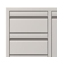 China Stainless Steel Drawer Door Combo Trash Bin With Triple Drawer TLDDOI031 for sale