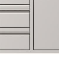 China Stainless Steel Drawer Door Combo Trash Bin With Triple Drawer TLDDOI031 for sale