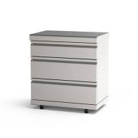 China Pull Out 3 Tier BBQ Storage Drawers Stainless Steel Outdoor Kitchen Doors And Drawers for sale