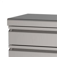 China Pull Out 3 Tier BBQ Storage Drawers Stainless Steel Outdoor Kitchen Doors And Drawers for sale