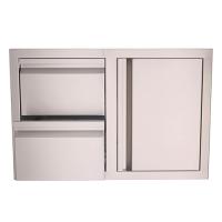 China Stainless Steel Outdoor Kitchen Door Drawer Combo Two Drawers One Access Door 45 Inch for sale