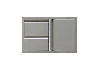 China 68.3 Lbs Outdoor Kitchen Door Drawer Combo Cooking Bbq Grill Island Built In Two Drawers for sale