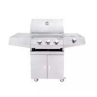 China Fire Freestanding Gas Grills For Outdoor Kitchen 3 1 Burners 21.65x19.69 inch for sale