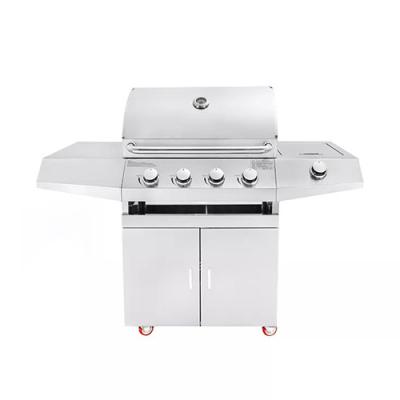 China 25 Inch 4 Burner Freestanding Gas Grills Bbq Outdoor Kitchen Backyard Party Combo for sale