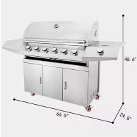 China LPG Freestanding Gas Grills outdoor kitchen cabinet Portable Camping 38.19x19.69 inch for sale
