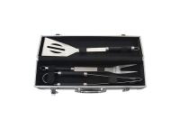 China Portable Bbq Utensils 3 Pieces Stainless Steel Cooking Barbeque Grill Accessories 14.6