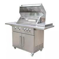 China 60 Inch Stainless Steel 304 Freestanding Bbq Grill Gas Garden Party With Trolley for sale