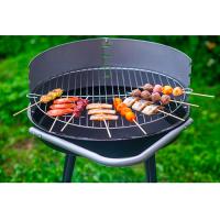 China 24 Inch 20 Inch Freestanding Charcoal Grills With Wheels BBQ Camping for sale