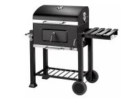 China 36 Inch Freestanding Charcoal Grills And Smoker Combo Trolley Rectangular Tabletop for sale