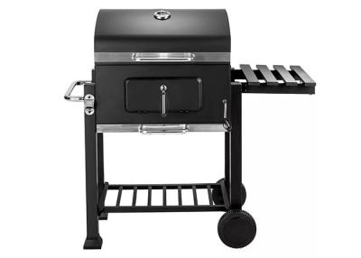 China 36 Inch Freestanding Charcoal Grills And Smoker Combo Trolley Rectangular Tabletop for sale