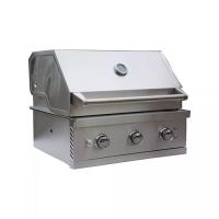 China 28 Inch 3 Burner Gas Grill Built In Bbq 12000 Btu Side Burner grill for sale