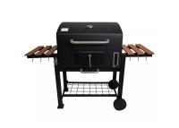 China 30 Inch Bbq Freestanding Charcoal Grills With Side Burner Tables Cover Smoker Combo for sale