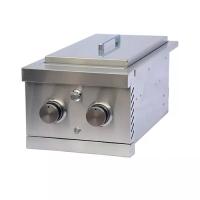 China Stainless Steel Bbq Outdoor Gas Grill Built In Double Side Burner 12.6
