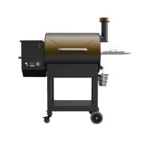 China Portable Wood Pellet Bbq Grill Trolley Meat Vertical Smoker Outdoor Charcoal 52.4