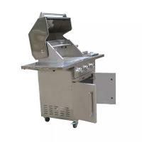 China 3 Burner Barbeque Gas Grills Lpg Gas For Caravan BBQ With Cabinet Wheels for sale
