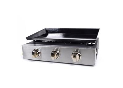 China Propane Freestanding Gas Griddles Outdoor Teppanyaki Flat Top Grill 3 Burner for sale