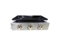 China Propane Freestanding Gas Griddles Outdoor Teppanyaki Flat Top Grill 3 Burner for sale