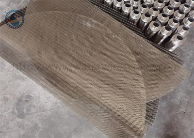 China 200 Micron Johnson Wedge Wire Screen Stainless Steel Flat Coanda Screen for sale