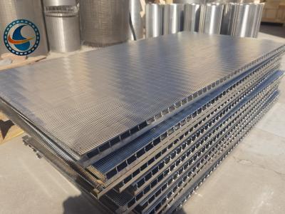 China Ss 316l 1.0mm Slot Wedge Wire Screen Panels Support Grid For Carbon Filters for sale