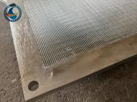 China Duplex Steel 2507 Wedge Wire Panel Vee Shaped Flat Screen for sale