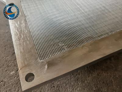 China Duplex Steel 2507 Wedge Wire Panel Vee Shaped Flat Screen for sale