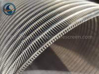 China Stainless 304 25mm Dia Cylindrical Wedge Wire Screens Solid Liquid Separation for sale
