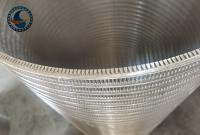 China Vee Shaped Rotary Drum Wedge Wire Screen Pipe 904l Cylindrical for sale