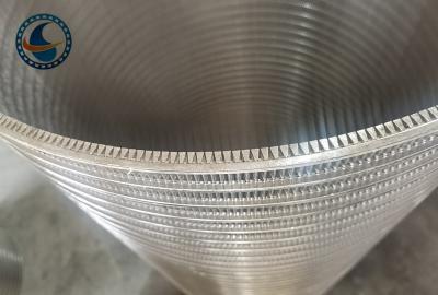 China Vee Shaped Rotary Drum Wedge Wire Screen Pipe 904l Cylindrical for sale