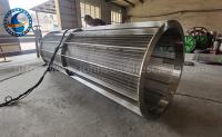 China Ss 304 Wedge Wire Screen Tube Continuous Slot Rotating Drum Filter for sale