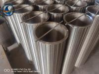 China Stainless Steel 316L Vee Shaped Wire Wedge Wire Screen Pipe for sale