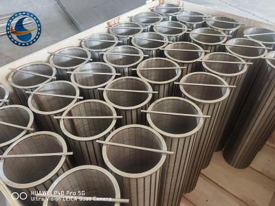 China Thread Connection Reverse Wedge Wire Screen 0.5m-2.0m Height 0.1mm-10mm Slot Width for sale
