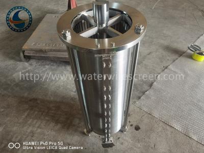 China Durable Efficient Ss316l Wedge Wire Screen Pipe 100 Micron High Strength for sale