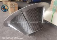 China Ss304 0.25mm Slot Wedge Wire Screen Filter With Flange for sale