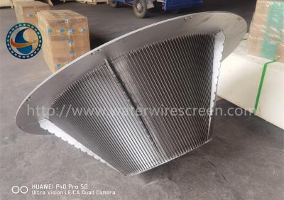 China Ss304 0.25mm Slot Wedge Wire Screen Filter With Flange for sale