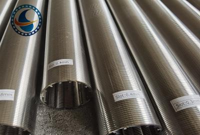 China Customizable Stainless Steel 304 Wedge Wire Screen Cylinder With End Connection for sale