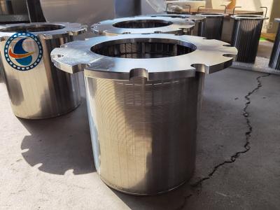 China Corrosion Resistant 500mm Length Duplex Steel 2205 Wedge Wire Screen Strainer Pipes For Oil And Gas Industry for sale