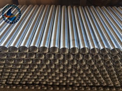China SS 316L Oil Sand Control Wire Wrapped Screen Pipe With 2.28*3.56mm V Shaped Wire Shape And Polished Surface for sale